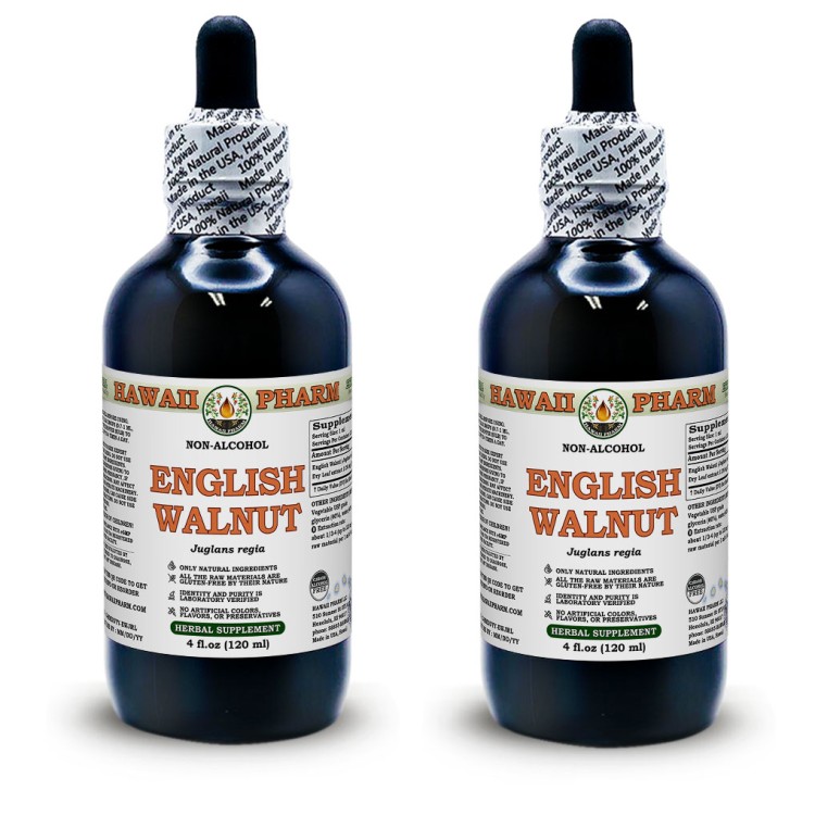 English Walnut Alcohol-FREE Liquid Extract, Organic English Walnut ...
