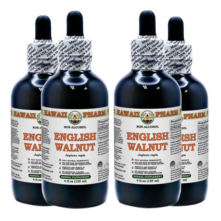English Walnut Alcohol-FREE Liquid Extract, Organic English Walnut ...