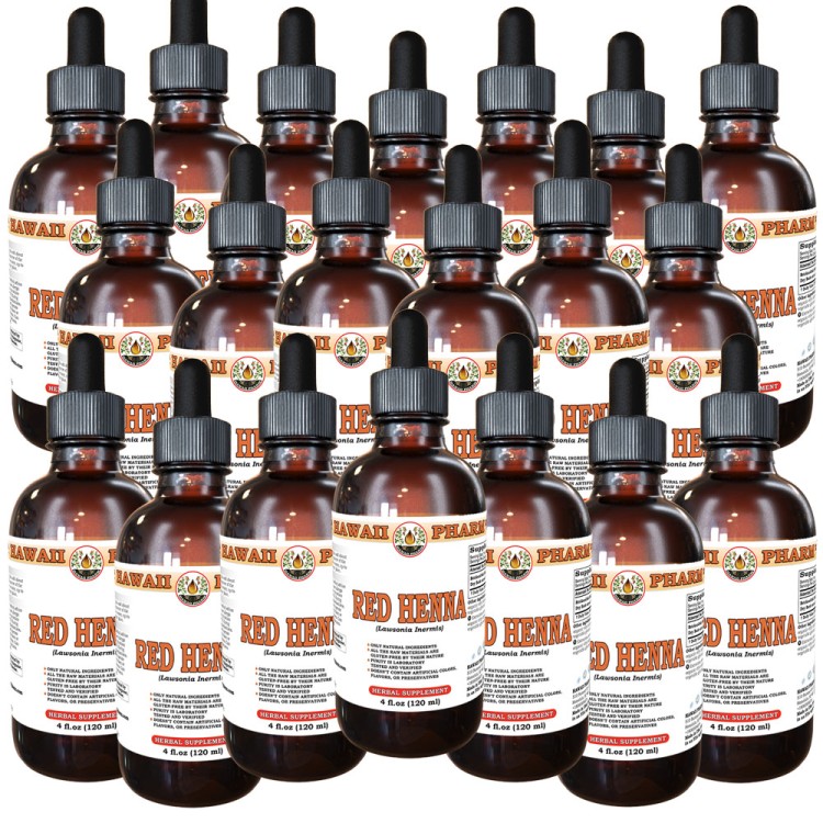 Red Henna (Lawsonia Inermis) Tincture, Dried Leaf Powder Liquid Extract
