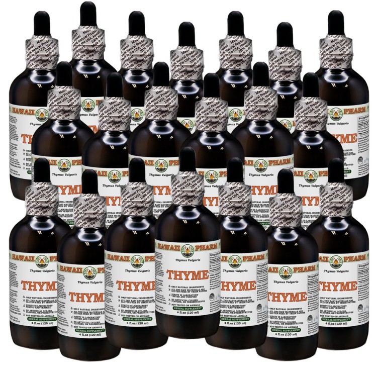 Thyme Alcohol-FREE Liquid Extract, Organic Thyme (Thymus Vulgaris ...