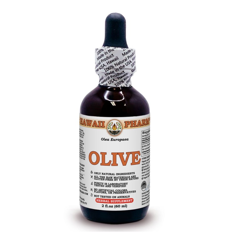 Olive Liquid Extract, Organic Olive (Olea europaea) Dried Leaf Tincture