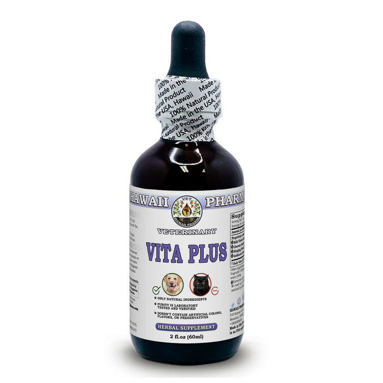 Vita Plus, Veterinary Natural Alcohol-FREE Liquid Extract, Pet Herbal ...