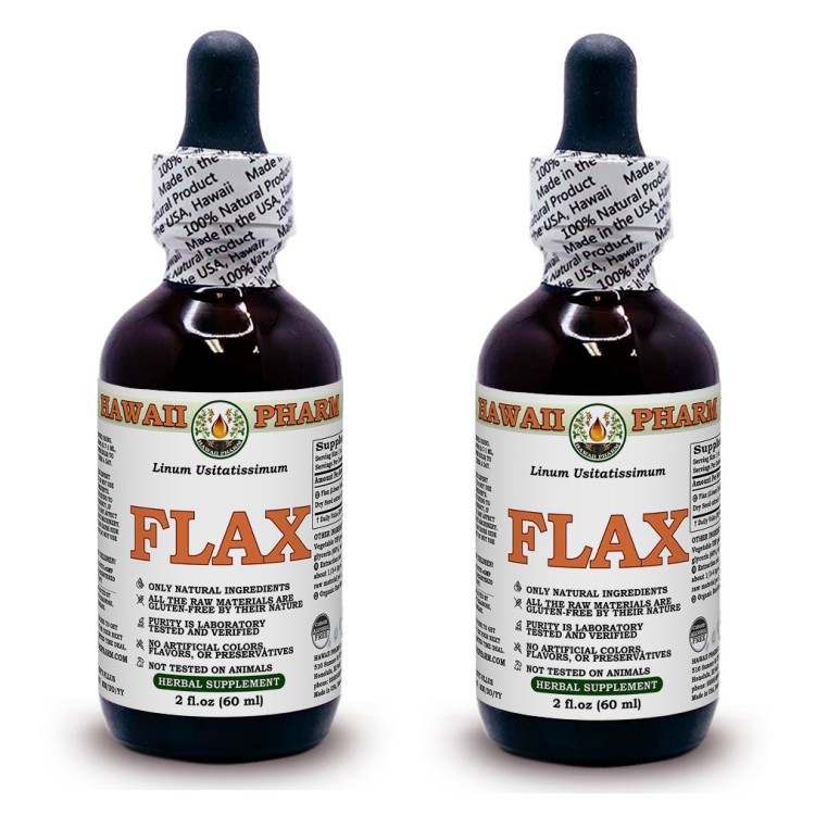 Flax Alcohol-FREE Liquid Extract, Organic Flax (Linum usitatissimum ...