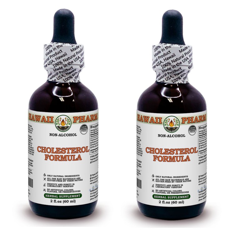 Cholesterol Formula Alcohol-FREE Herbal Liquid Extract, Hawthorn berry ...