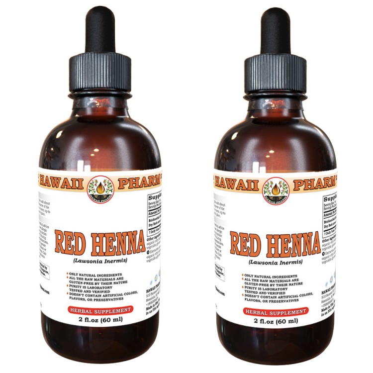 Red Henna (Lawsonia Inermis) Tincture, Dried Leaf Powder Liquid Extract