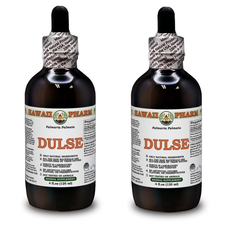 Dulse Alcohol-FREE Liquid Extract, Dulse (Palmaria Palmata) Dried Leaf ...