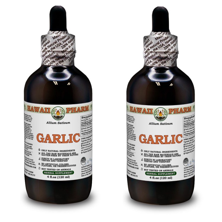 Garlic Alcohol-FREE Liquid Extract, Organic Garlic (Allium sativum ...