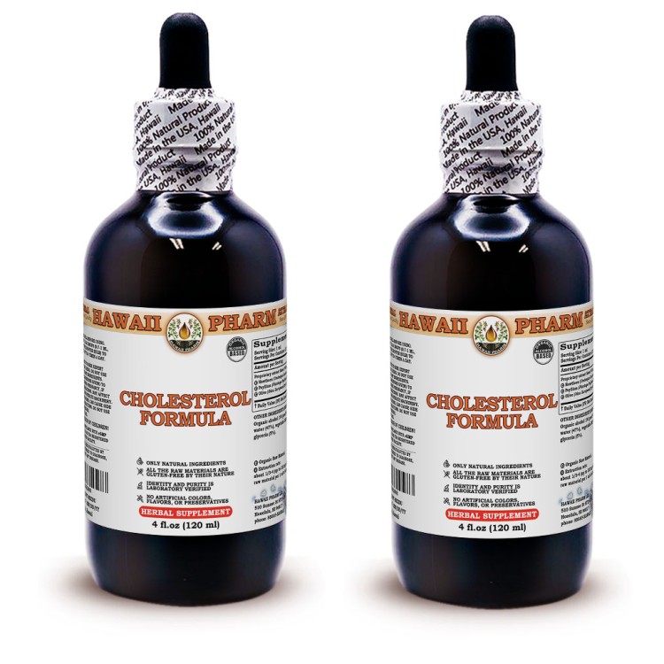 Cholesterol Formula Liquid Extract, Hawthorn berry, Psyllium husk ...