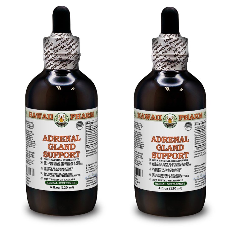 Adrenal gland support Alcohol-FREE Herbal Liquid Extract, Adrenal ...