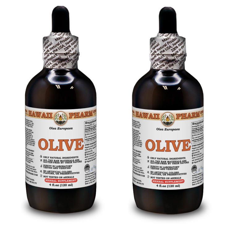 Olive Liquid Extract, Organic Olive (Olea europaea) Dried Leaf Tincture