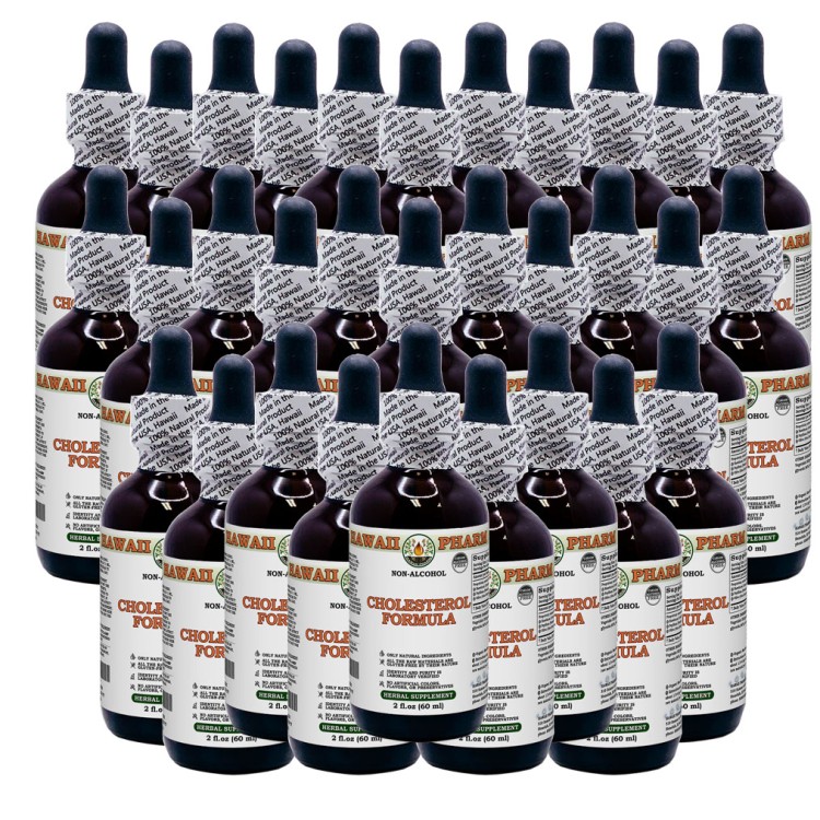 Cholesterol Formula Alcohol-FREE Herbal Liquid Extract, Hawthorn berry ...
