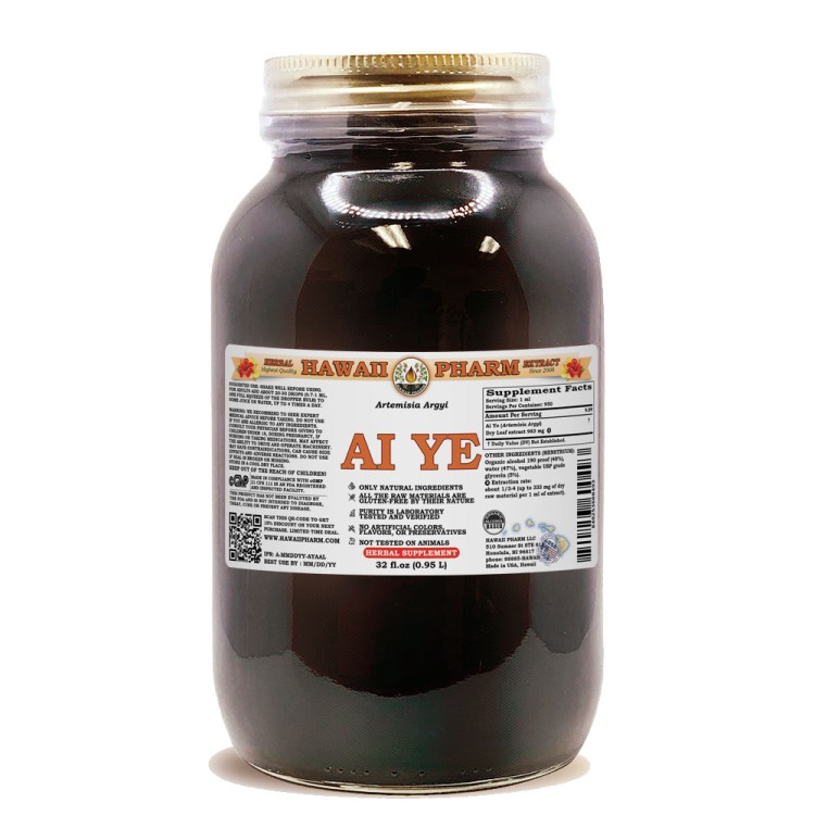 Ai Ye Liquid Extract, Ai Ye, Mugwort (Artemisia argyi) Leaf Tincture