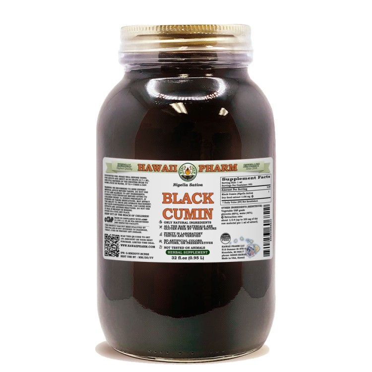 Black Cumin Alcohol-FREE Liquid Extract, Black Cumin (Nigella Sativa ...