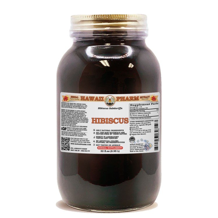 Hibiscus Liquid Extract, Organic Hibiscus Flower (Hibiscus Sabdariffa ...