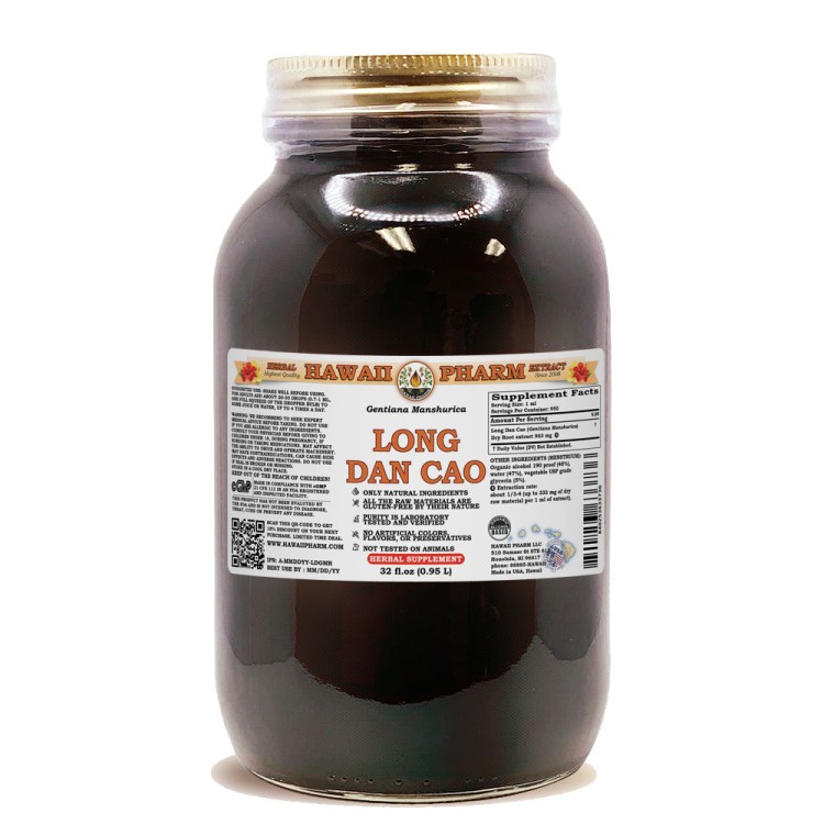 Long Dan Cao Liquid Extract, Long Dan Cao, Chinese Gentian (Gentiana ...