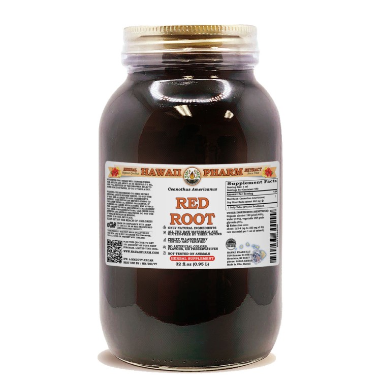 Red Root Liquid Extract, Red Root (Ceanothus Americanus) Dried Root ...