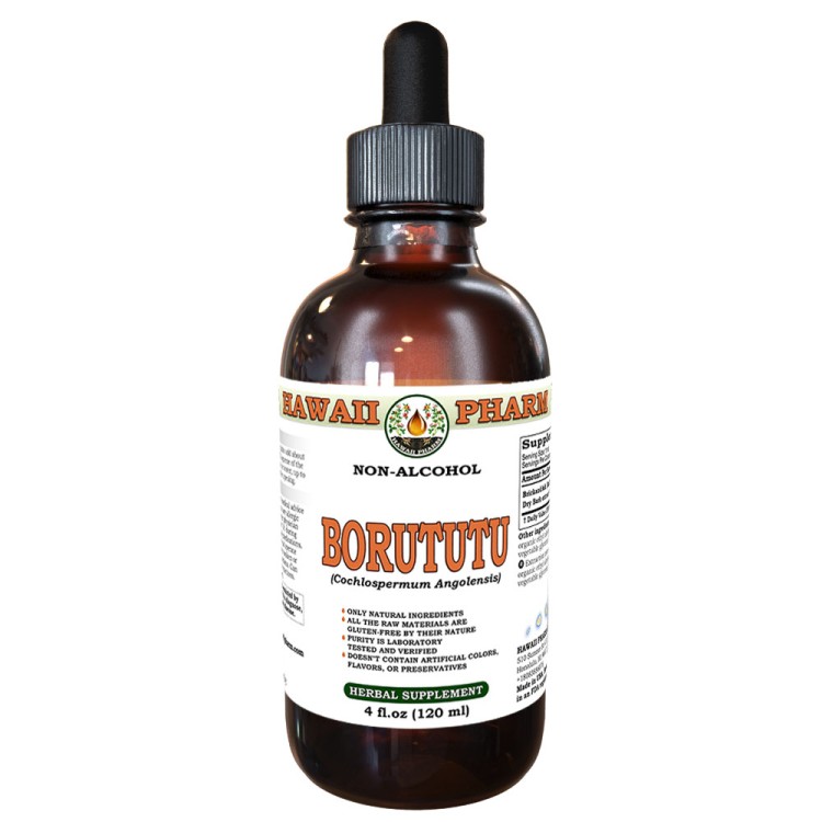 Borututu (Cochlospermum Angolensis) Tincture, Dried Bark ALCOHOL-FREE ...