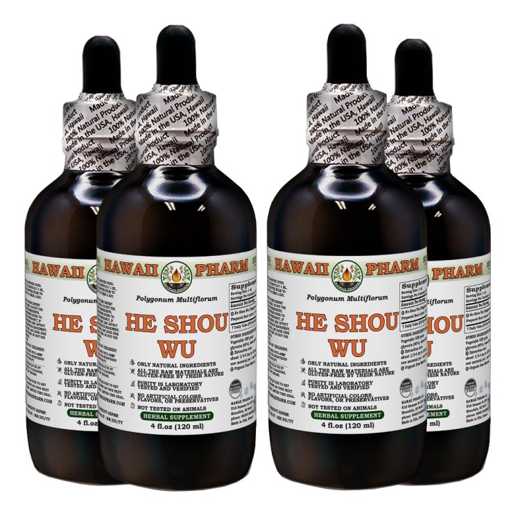 He Shou Wu Alcohol-FREE Liquid Extract, He Shou Wu, Fo Ti (Polygonum ...