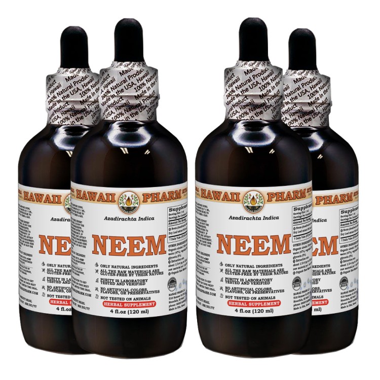Neem Liquid Extract, Organic Neem (Azadirachta indica) Dried Leaf Tincture