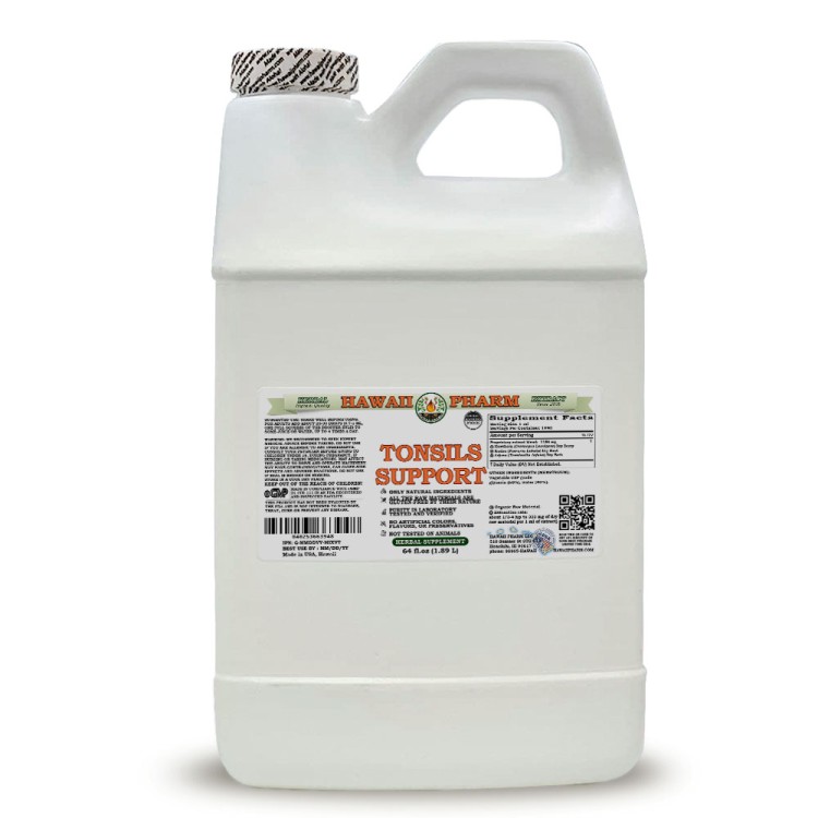 Tonsils Support Alcohol-FREE Herbal Liquid Extract, Hawthorn Dried ...